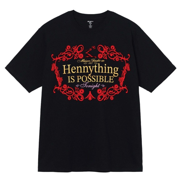 Shirts | Nwt Hennything Is Possible Graphic Tee Gold Glitterblack ...